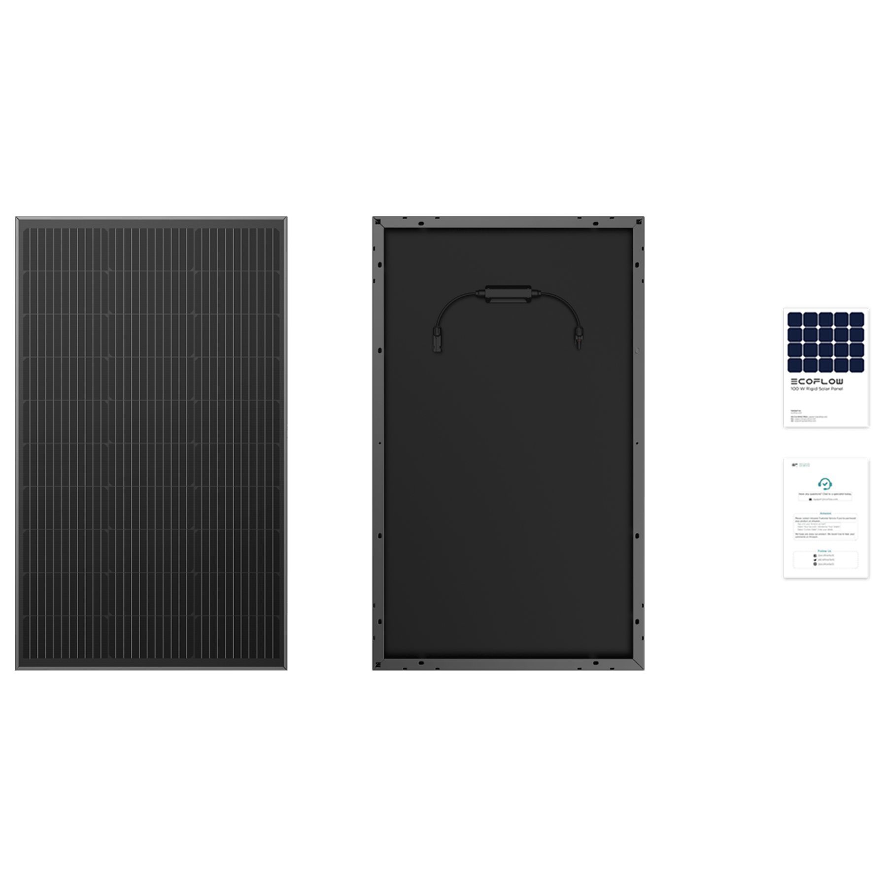 Стаціонарна сонячна панель EcoFlow 100W Rigid Solar Panel